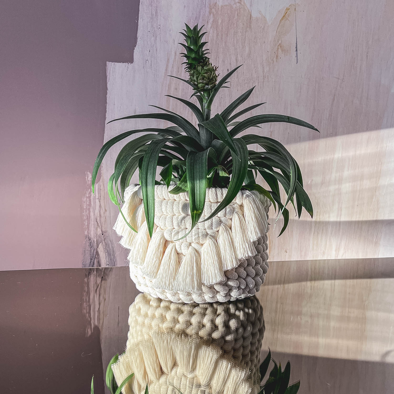 No access Basket with fringe - Macrame Makers Club