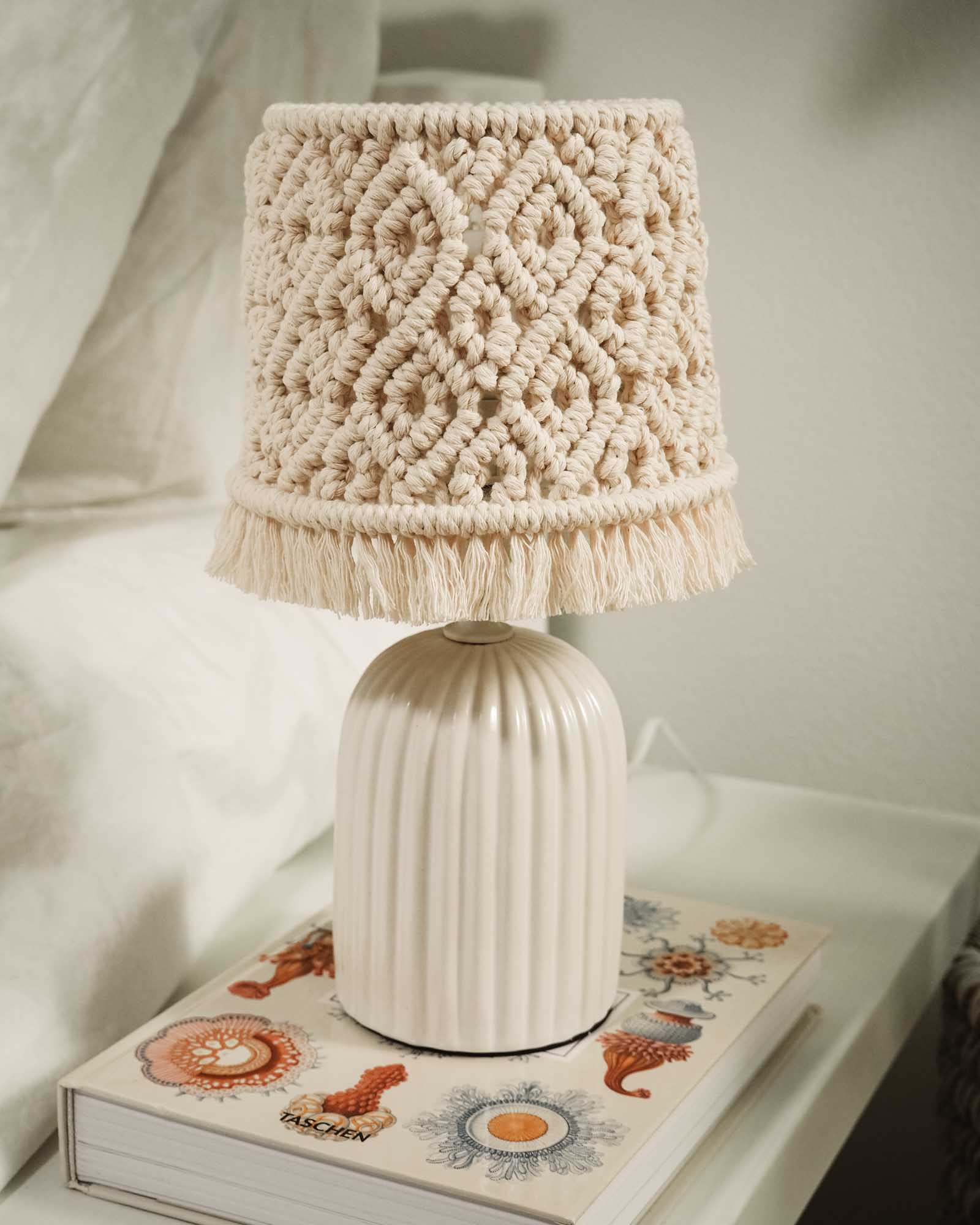 Orion macrame lampshade tutorial - Macrame Makers Club